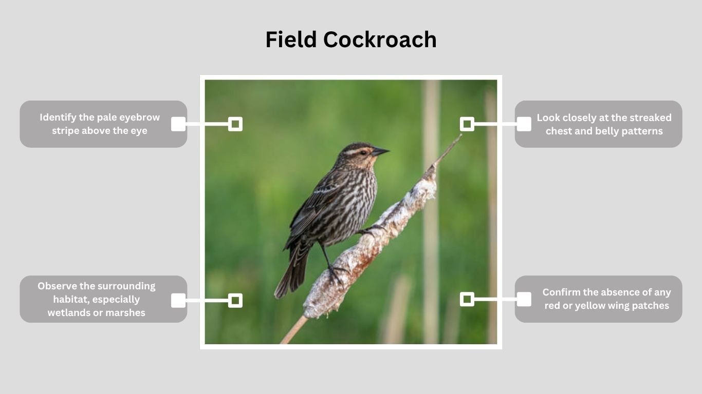 Female Red-Winged Blackbird: Identification, Differences, and Behavior ...